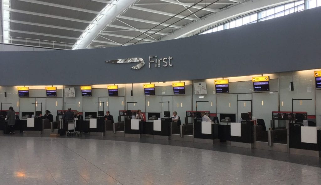 British Airways First Wing am Flughafen London Heathrow wieder geöffnet