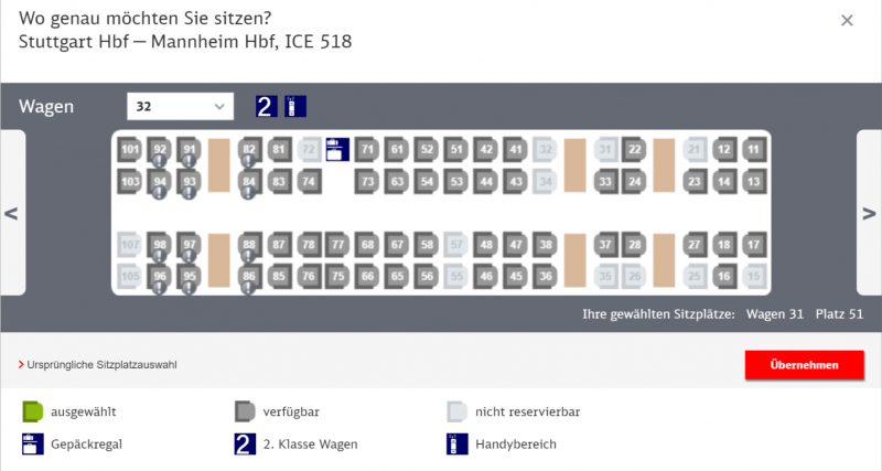 Alle Infos und Tipps zur Sitzplatzreservierung bei der Bahn