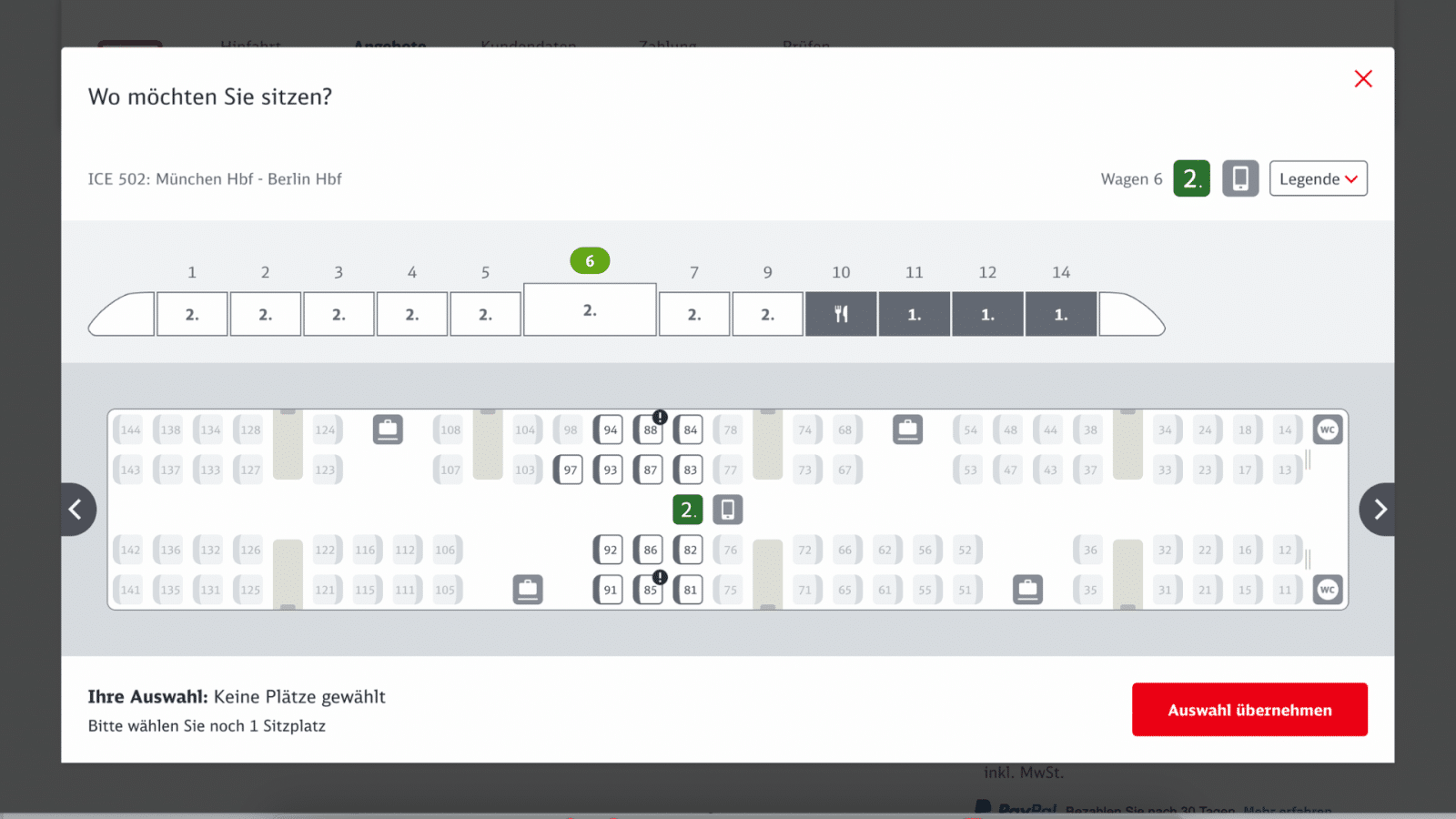 Sitzplatzreservierung bei der Deutschen Bahn - Alle Infos + Tipps 2026