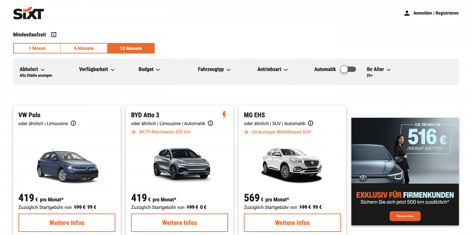 Von Rent bis Ride: Alle Informationen zu SIXT 2025 | reisetopia