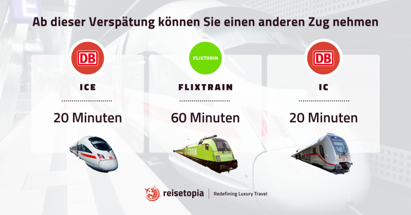 Ab 20 Minuten Verspätung jeden Zug nehmen - Kulanz bei der Bahn