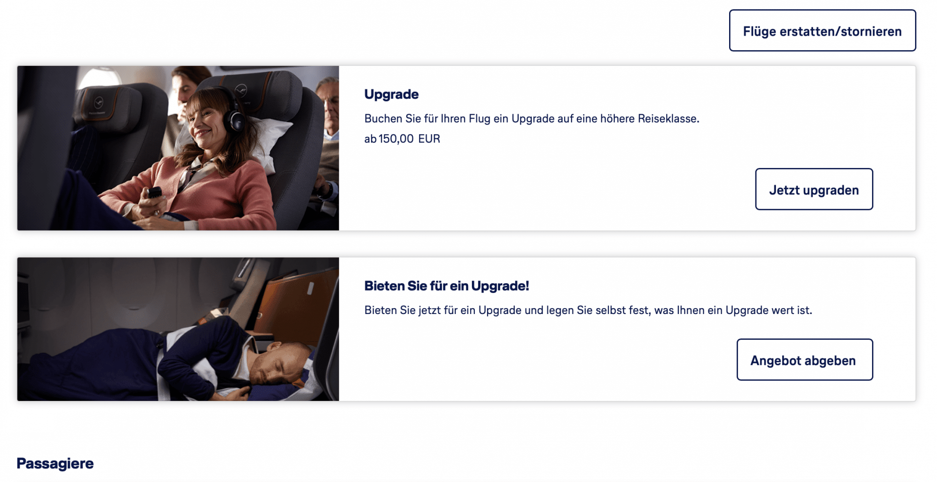 Lufthansa Upgrades - Wie funktionieren sie?