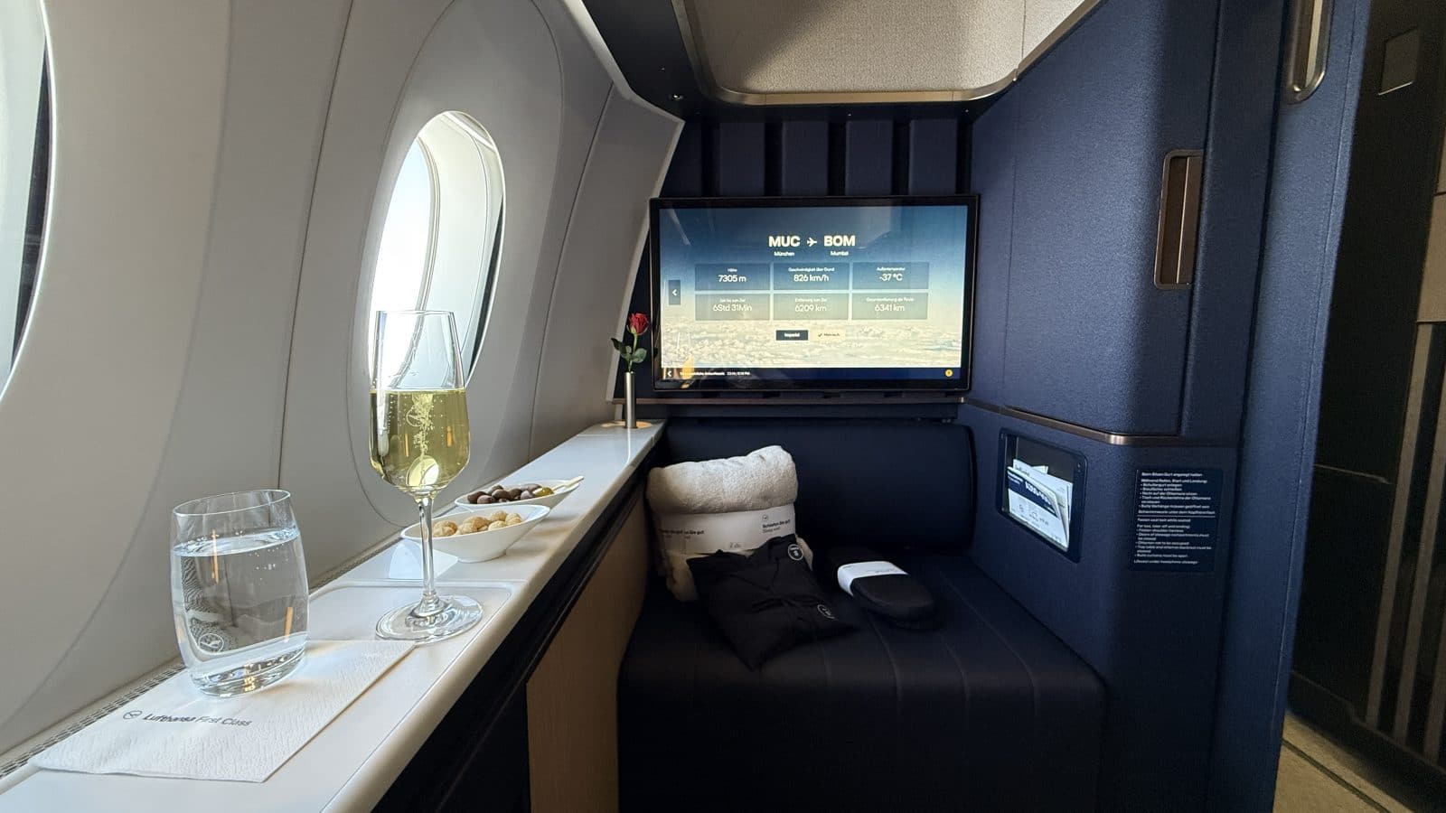 Review: Lufthansa Allegris First Class | Bewertung mit Bildern