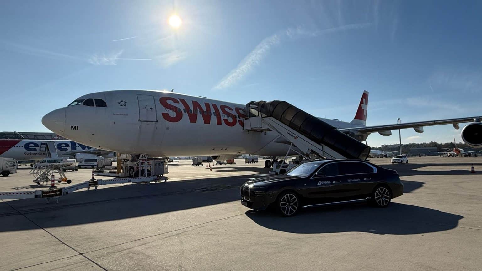 Swiss First Class Airbus A340 - Review mit eigenen Fotos